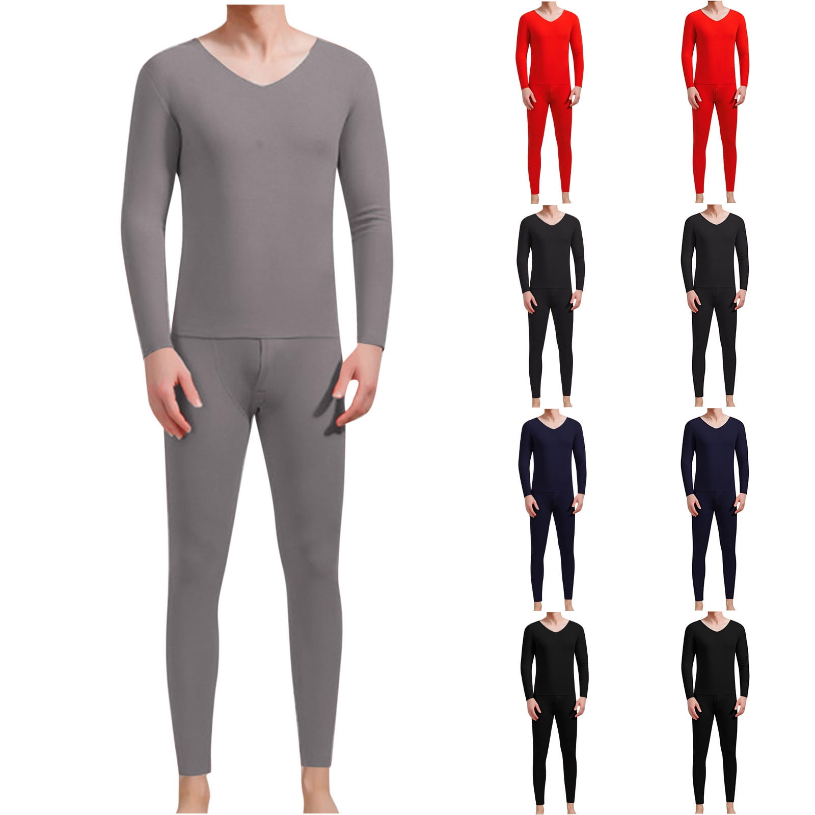 BiZtdJrK Workout Sets for Men Long Sleeve Tops and Bottom Slim Fit 2 ...