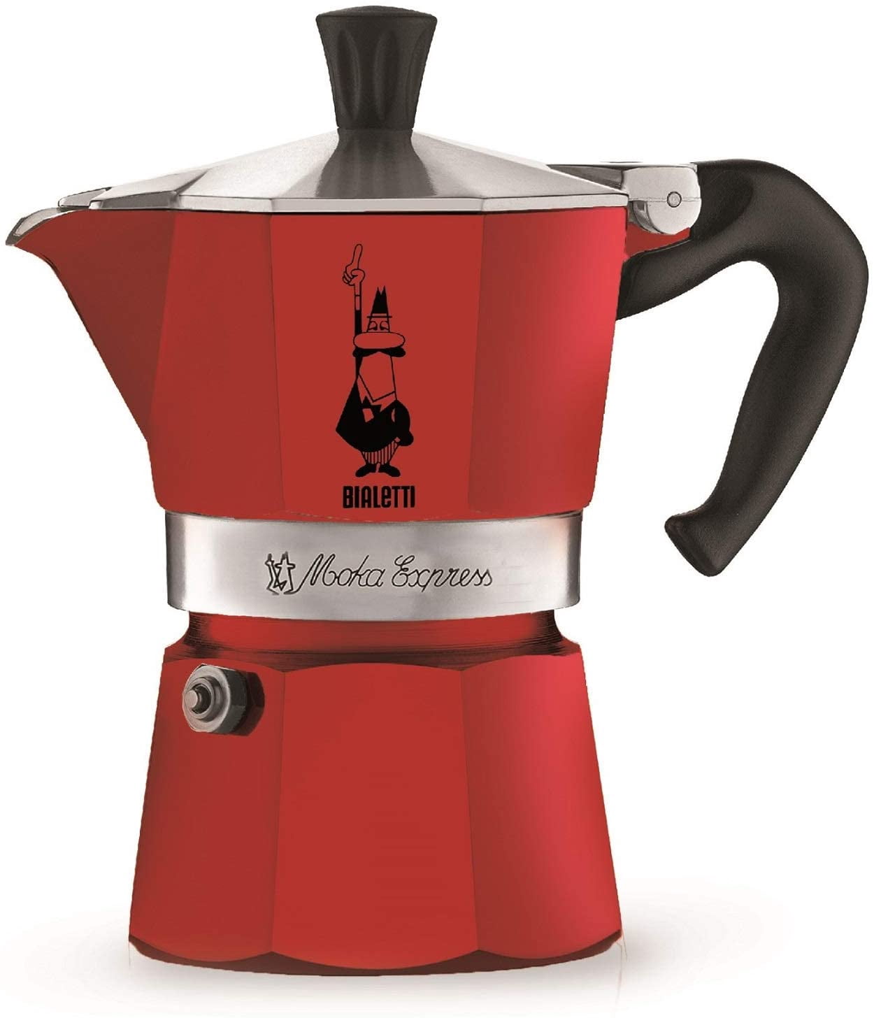 Bialetti Moka Express 1 Cup Espresso Maker, Red 4941 - Walmart.com