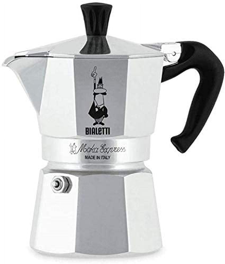 Bialetti Moka Express Stovetop Coffee Maker, 3-Cup, Aluminium - Walmart.com