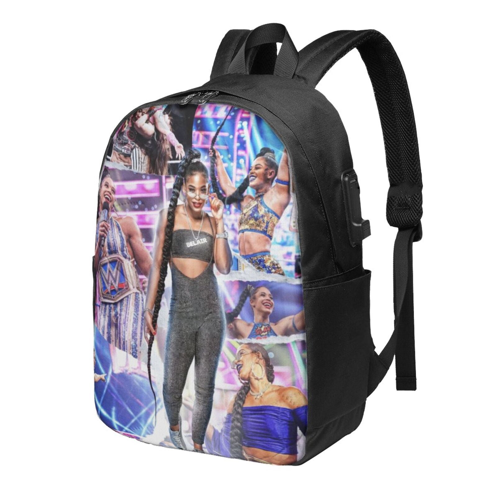 Bianca Belair Backpack with USB Charging Port, Travel Laptop Backpack ...