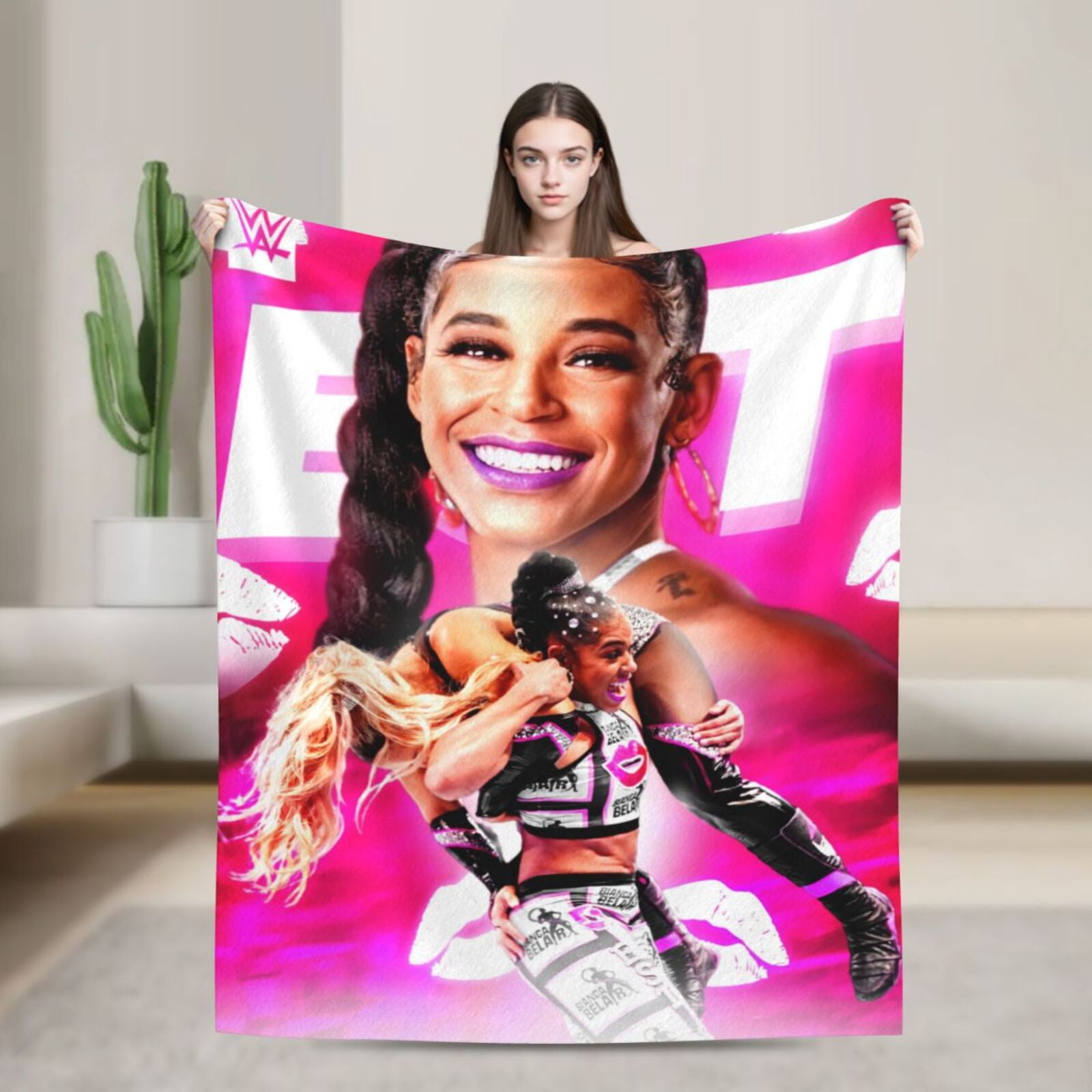 Bianca Belair Blanket, Super Soft Throw Blanket For Wrestling Fans ...