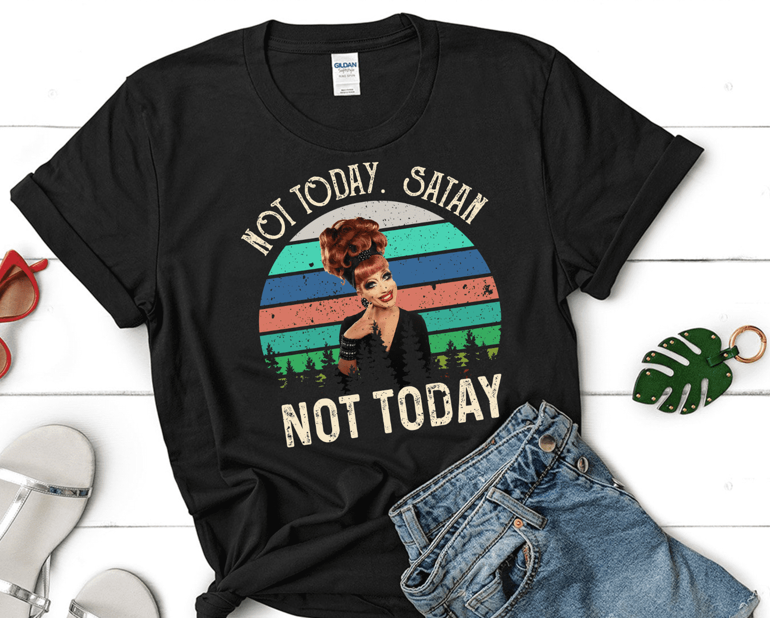 Bianca Del Rio Shirt, Not Today Satan Vintage T-Shirt, RuPaul’s Drag ...