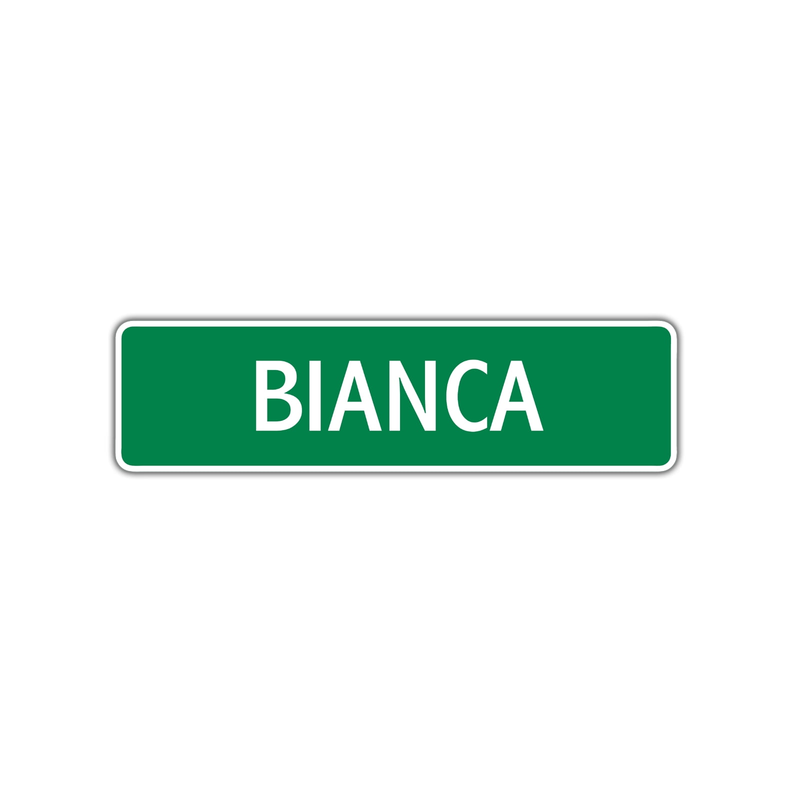Bianca Girls Children Name Letter Printed Label Indoor Outdoor Novelty ...