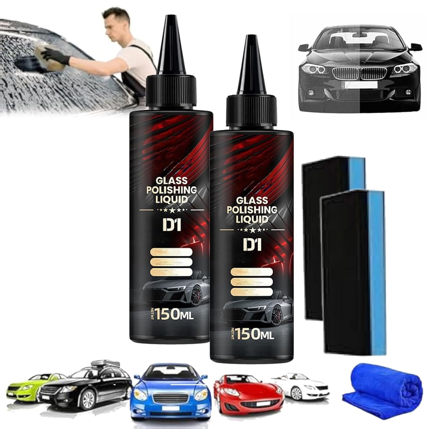 Bianca Glass Polishing Liquid D1, Bianca Car Oil Film Remover, Car ...