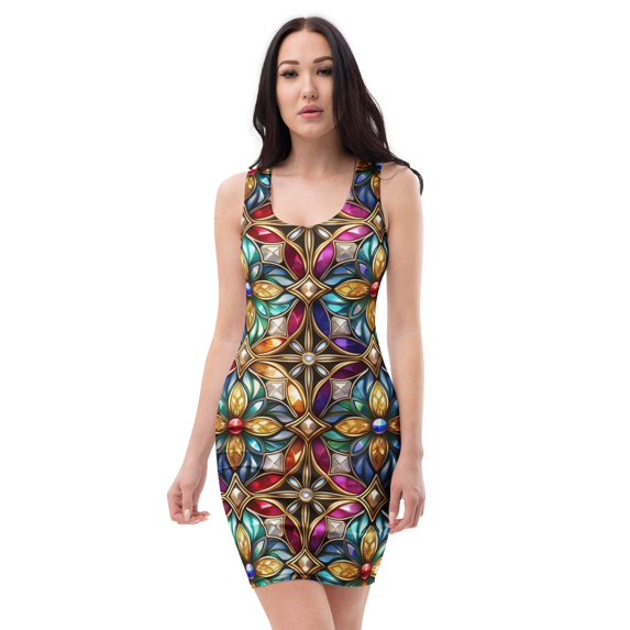 Bianca, Ornament Poly-Span Dress, Ladies Ornament Dress, Ornament Dress ...
