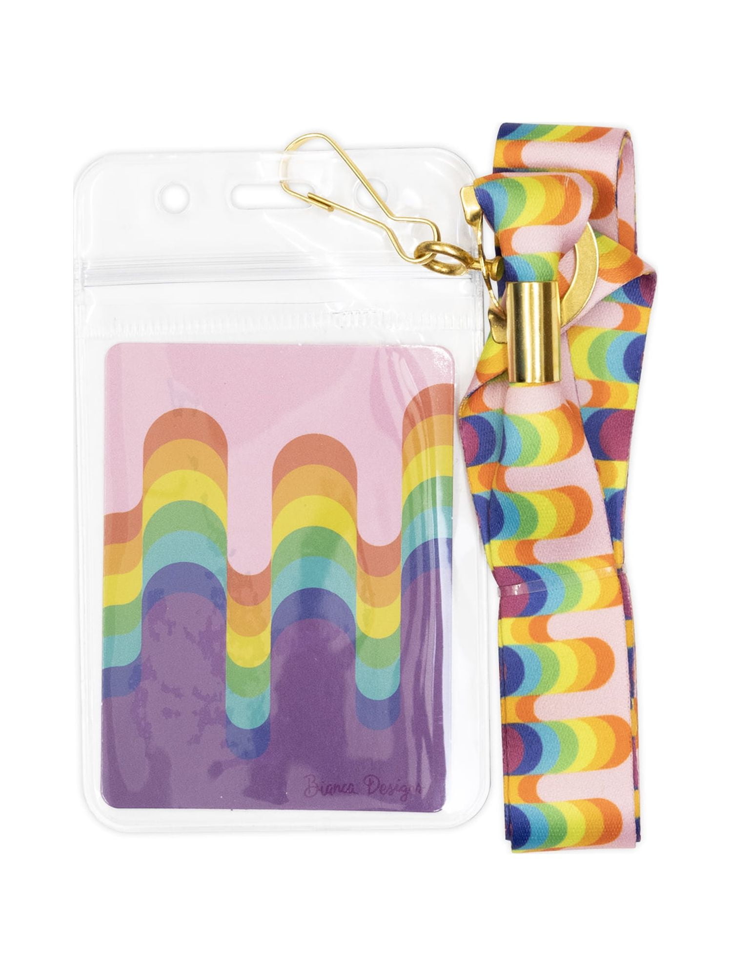 Bianca's Designs Melting Rainbow Pride Lanyard - Walmart.com
