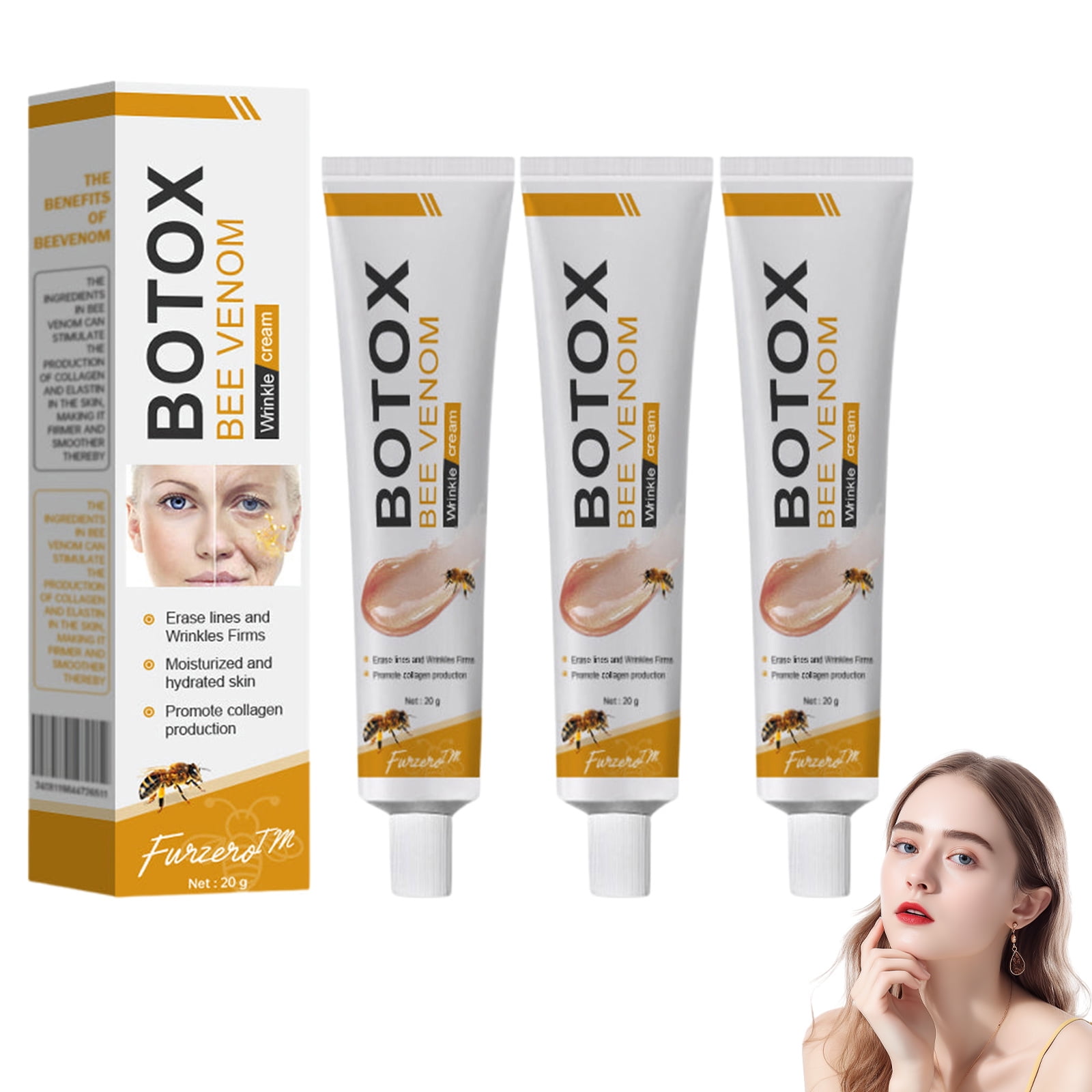 Biancat Lift Cream,Bee fluid Wrinkle Removal Cream, Anti Wrinkle ...