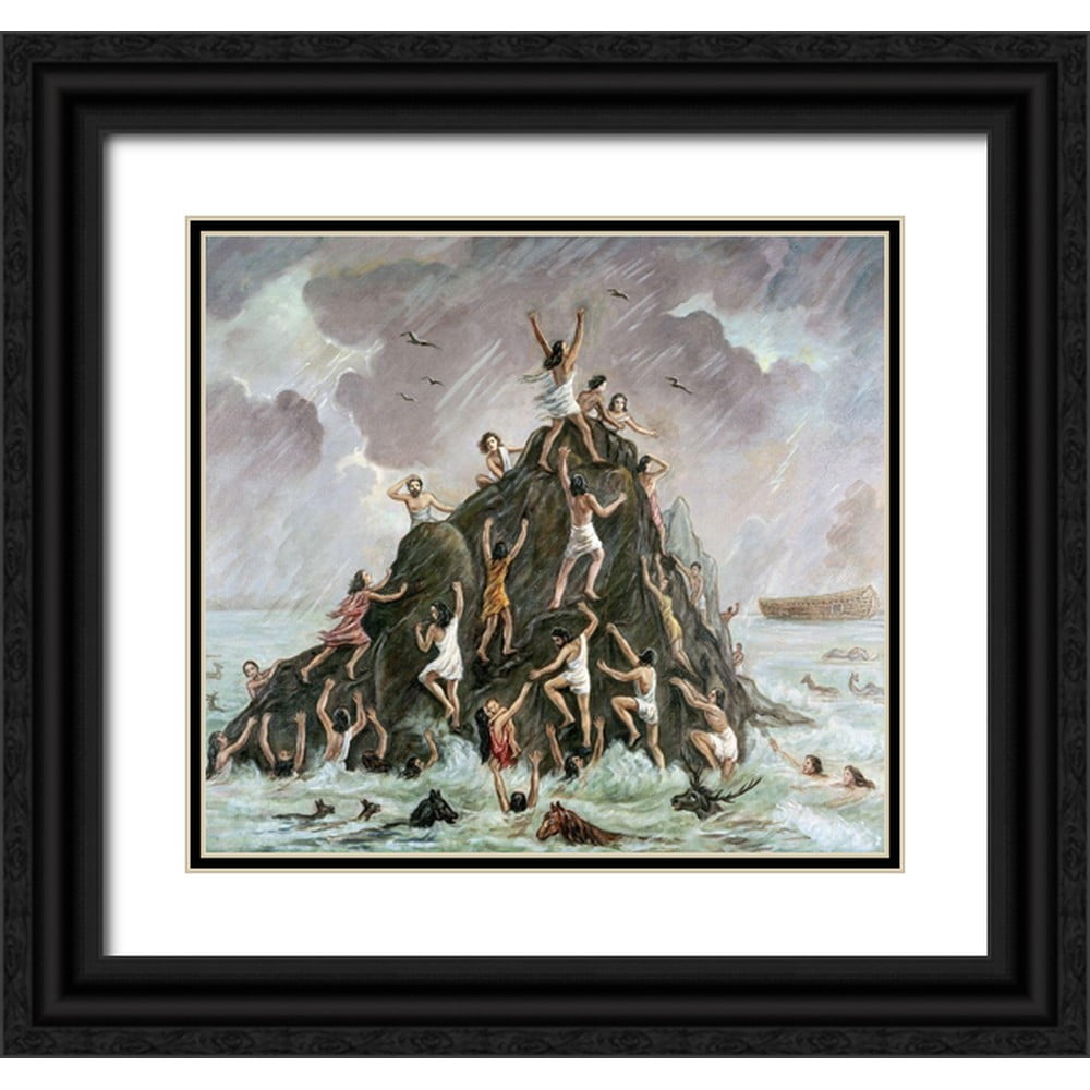 Bianchini, Vittorio 22x20 Black Ornate Wood Framed with Double Matting ...