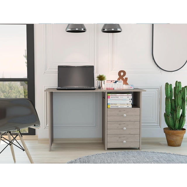 Light Gray Desk with Drawers - Office desks for office - Walmart ...