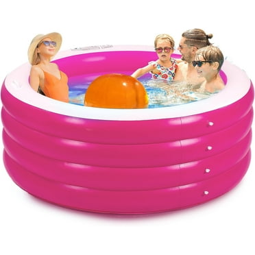 Round Inflatable Pool with Air Pump “88 x 85 x 21” Above Ground Pool ...