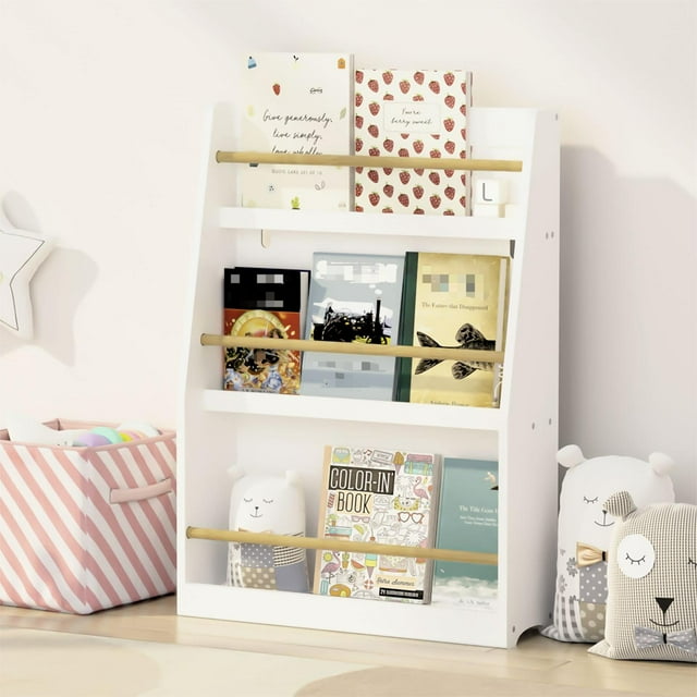 Bianlte 3-Tier Kids Book Shelf,Kids Book Rack, Helps Keep Bedrooms ...