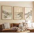 Biarritz France Art Set Neutral Sketch Style Travel Set 3 Stretched ...