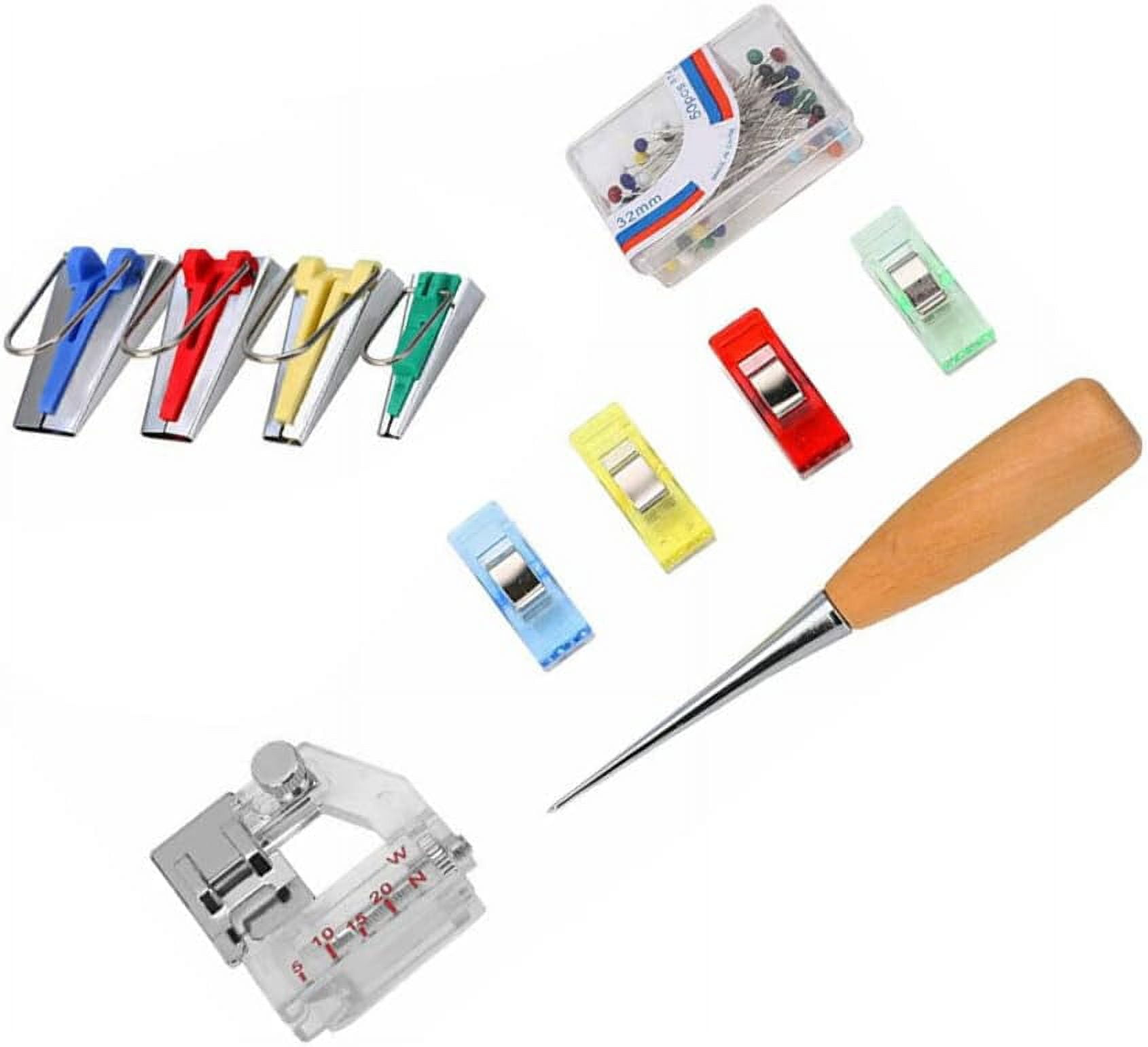 Bias Tape Maker Clips Home Sewing Quilting Binding Tool Set Edging ...
