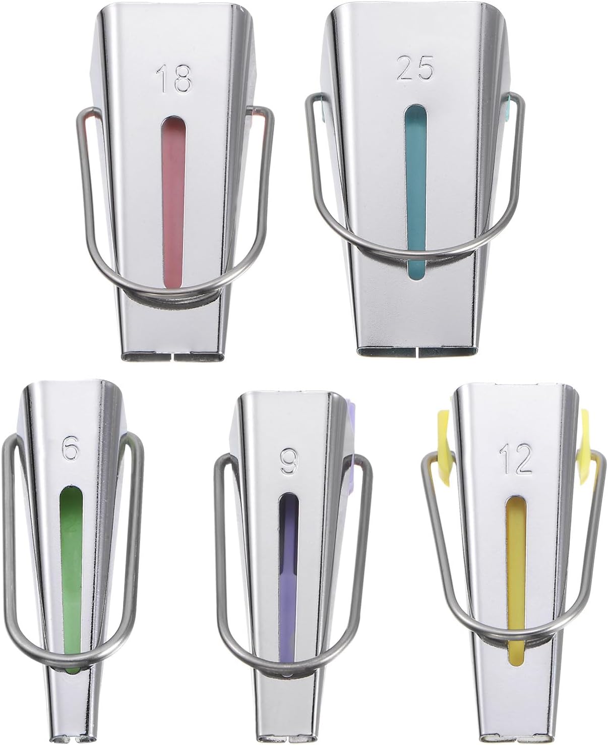 Bias Tape Maker Kit 6mm 12mm 18mm 25mm 9mm Single and Double Fold ...