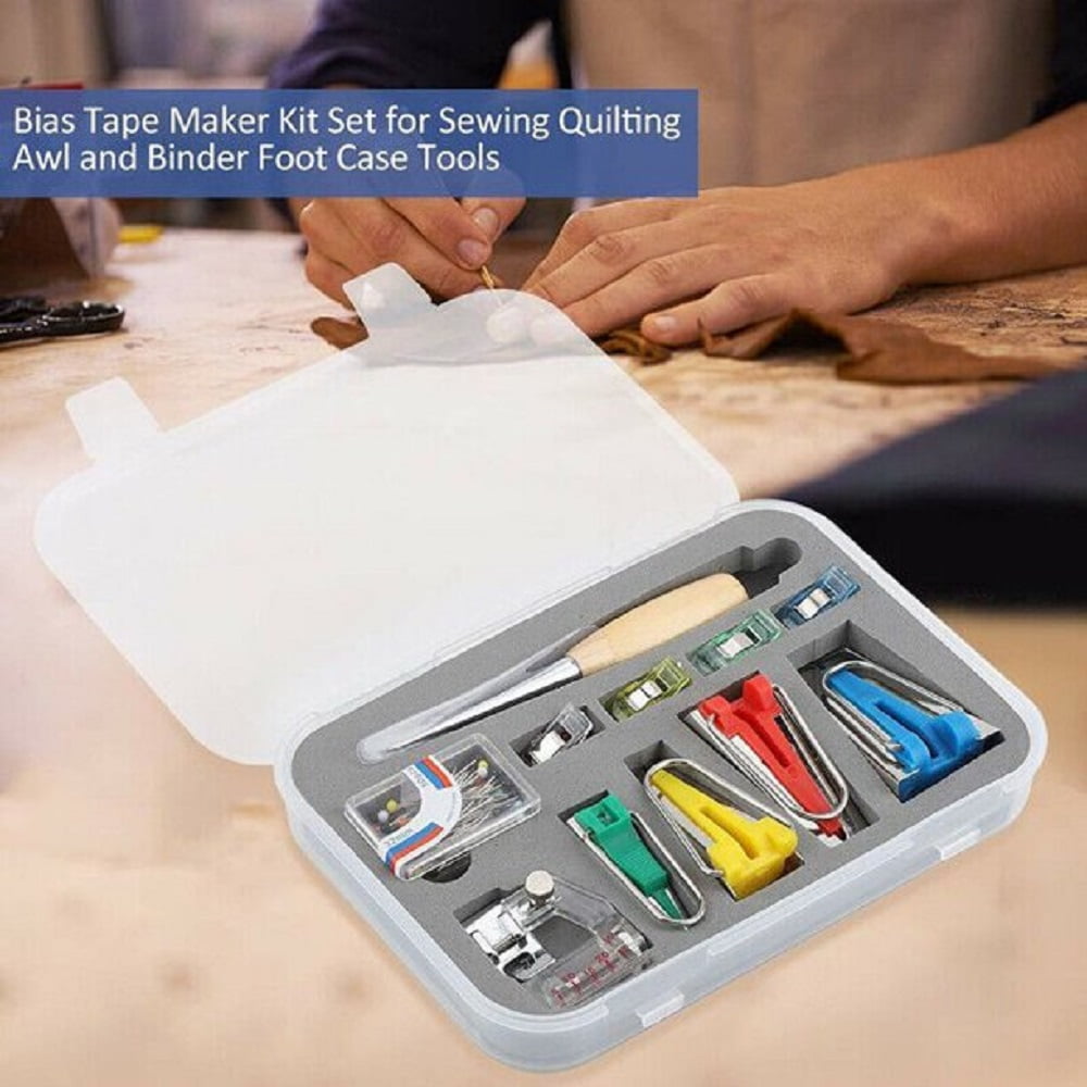 Bias Tape Maker Set, Sewing Fabric Bias Tape Maker Tool Kit with Binder ...