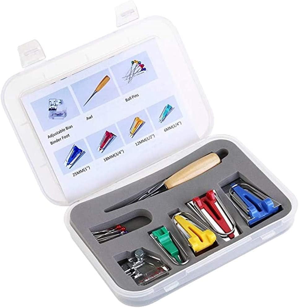 Bias Tape Maker SetBinding Foot Awl Pin Set Quilt Sewing, Fabric Bias ...