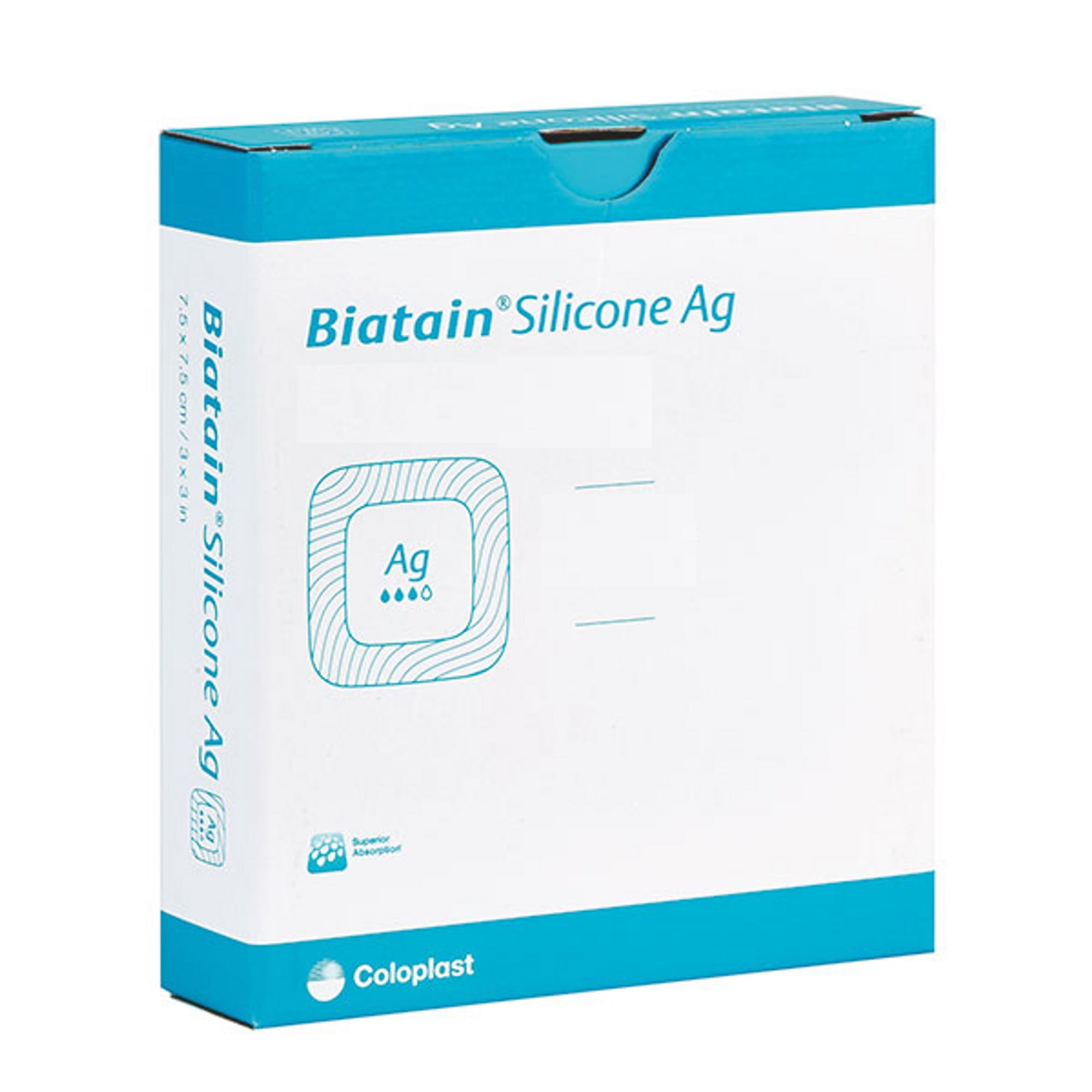 Biatain Alginate Ag Sterile Silver Alginate Dressing Square 6 x 6" 3765 ...
