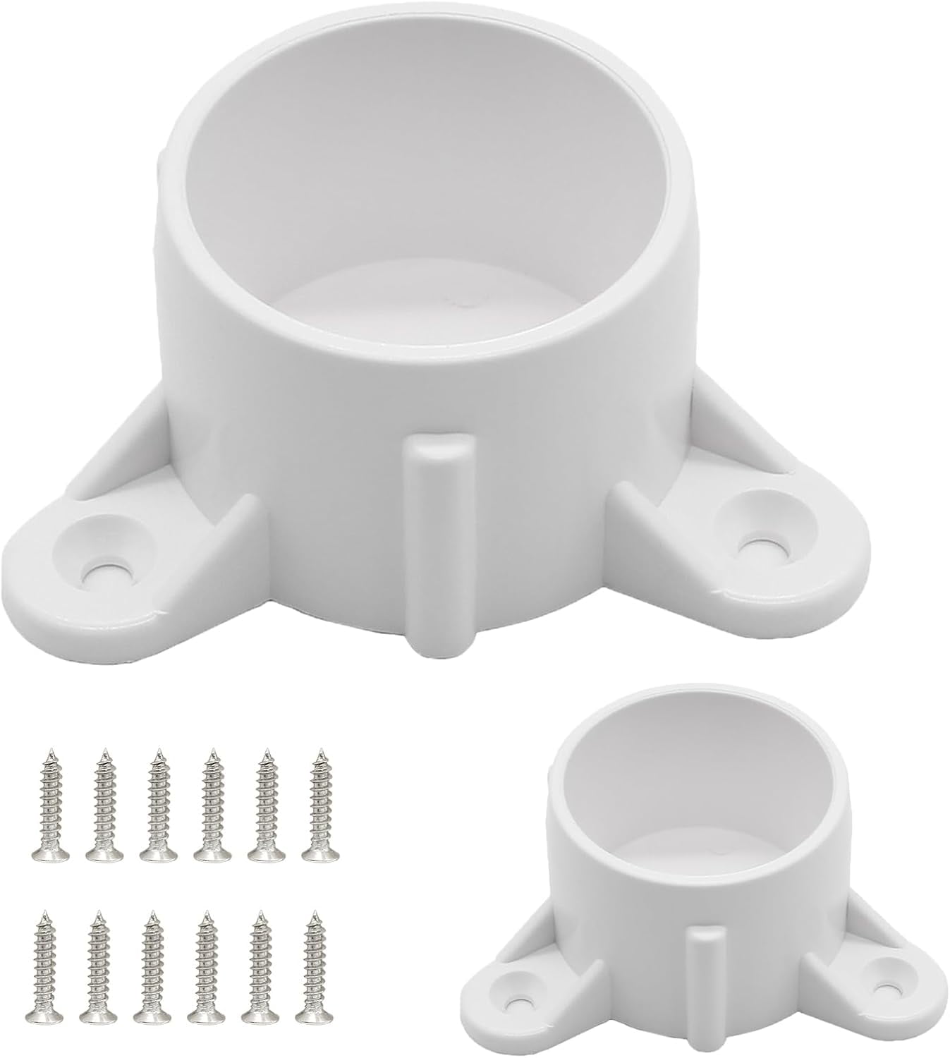 Biaungdo 1-1/2 Inch PVC Table Leg Cap Fittings Furniture Grade Rod ...