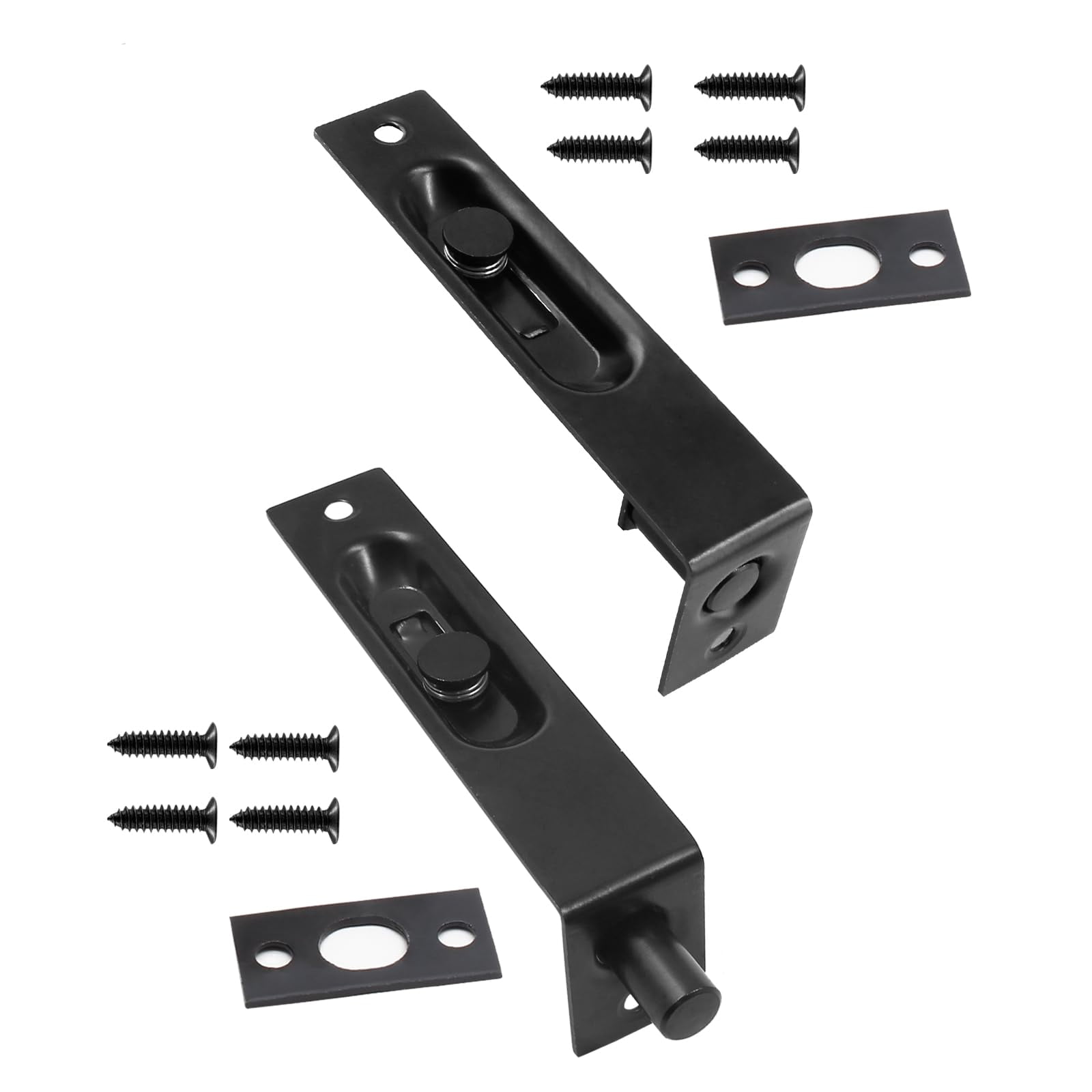 Biaungdo 2 Pcs 4 Inch Door Gate Flush Bolt, Stainless Steel Flush Slide ...