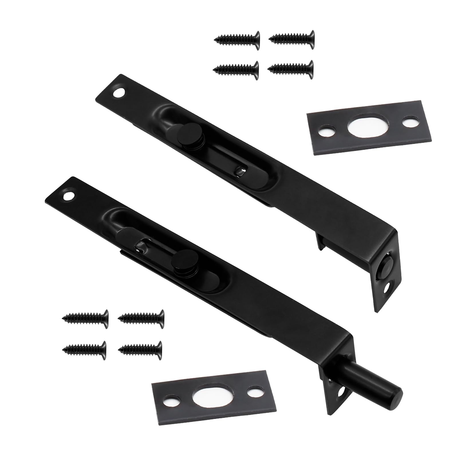 Biaungdo 2 Pcs 6 Inch Door Gate Flush Bolt, Stainless Steel Flush Slide ...