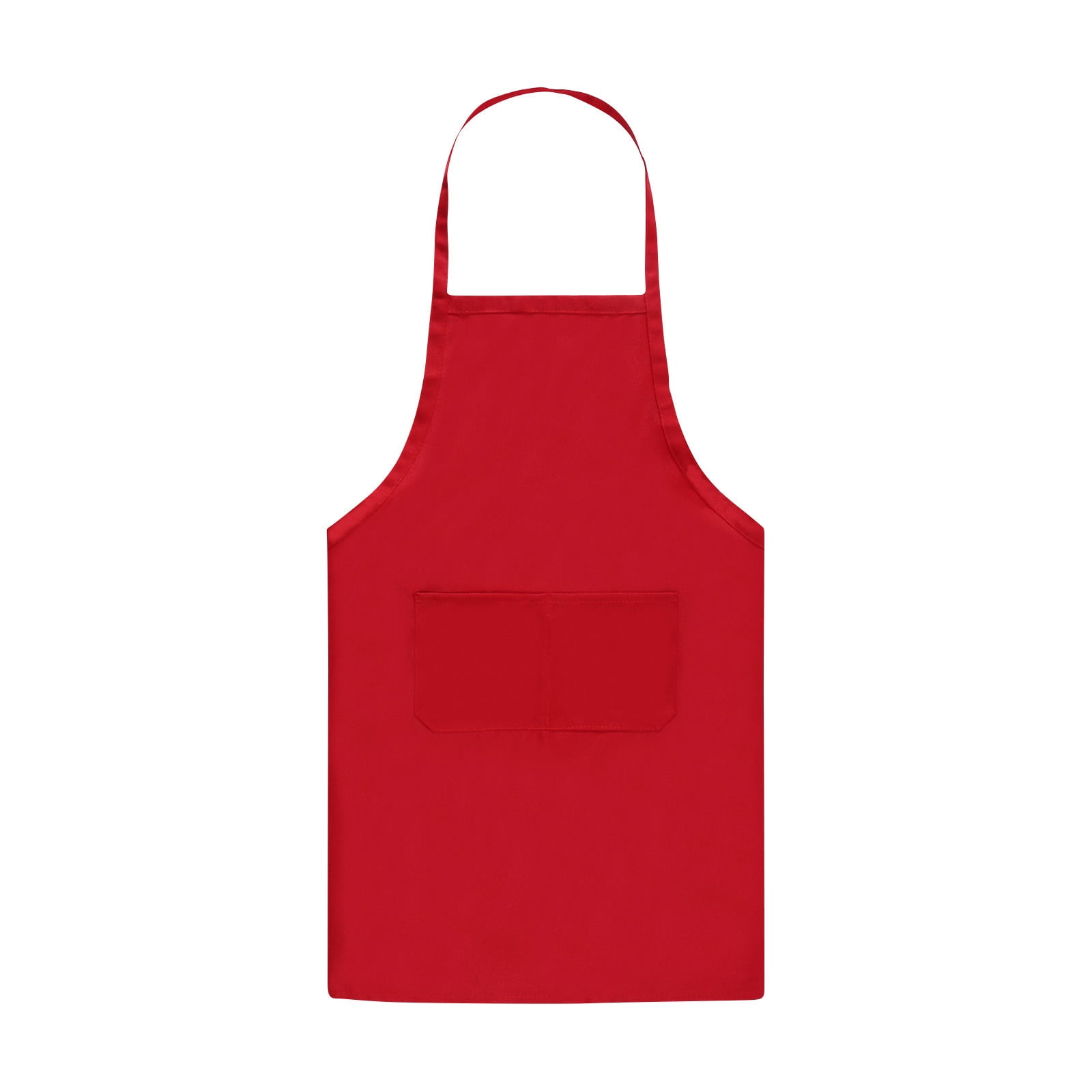 Bib Apron Cotton Kitchen Aprons Waterdrop Resistant Aprons with Pockets ...