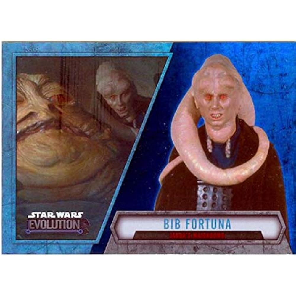 Bib Fortuna Trading Card Star Wars Evolution 2016 Topps 87 Blue ...