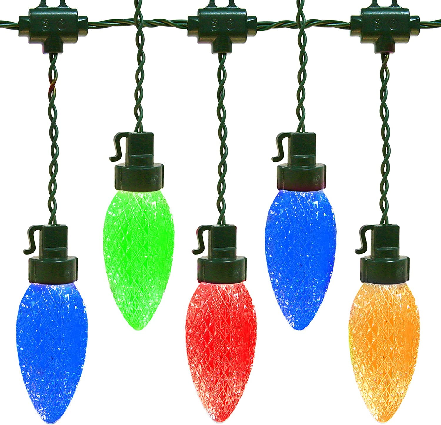 Bibana 35 FT Outdoor String Lights 3.9 Inch Super Large Pine Cone Light ...