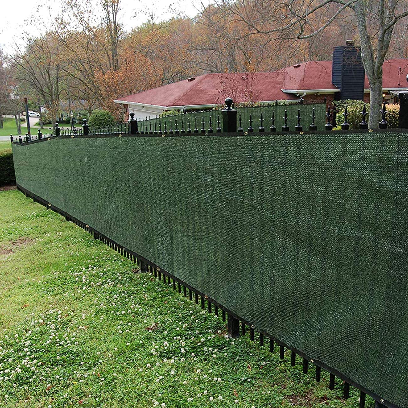 Bibana 4ftx50ft Privacy Fence & Yard Cover, Windscreen Shade Cloth for ...