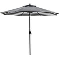 Bibana 9 ft Outdoor Patio Umbrella, Black and White, Durable Canopy ...