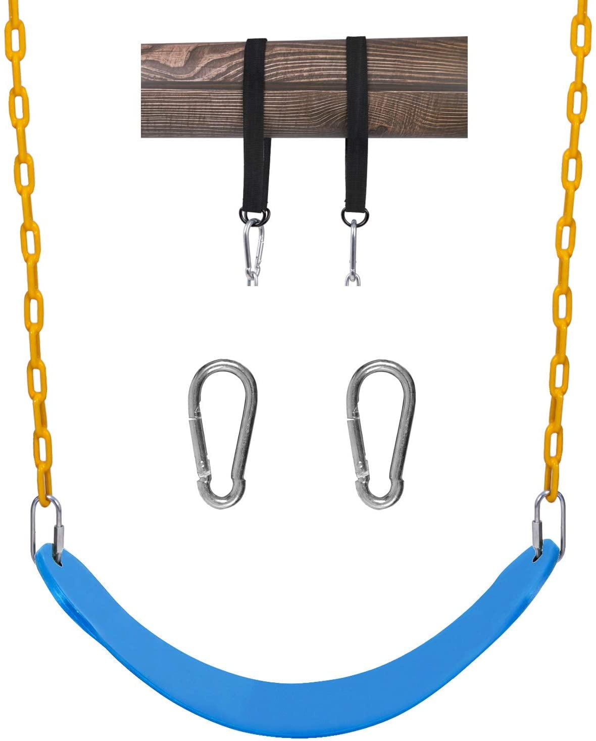 Bibana Swings Seats Heavy Duty with 66" Chain,Playground Swing Set ...