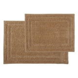 Bibb Home 2 Piece Microfiber Shag Bath Mat Set - Walmart Business Supplies