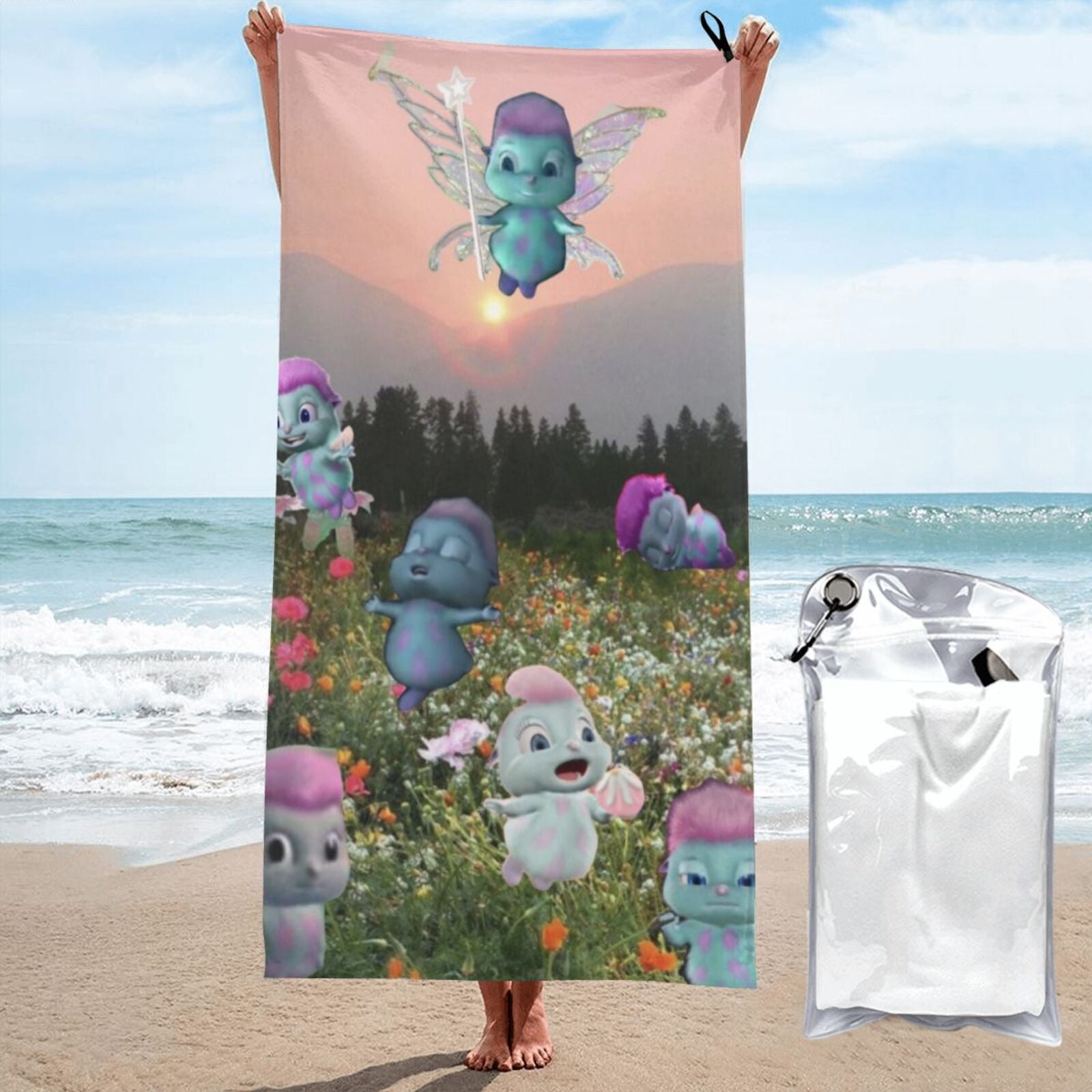 Bibb-,Le0 Beach Towel Quick-Drying Bath Towel Beach Blanket Travel ...
