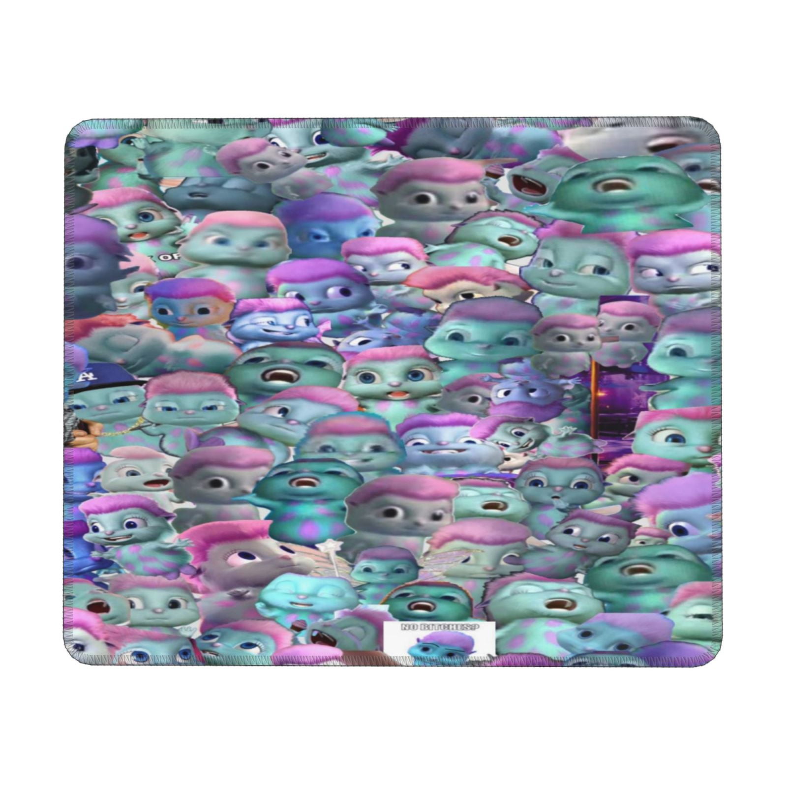 Bibb-,Le0 Mouse Pad Square Stitched Edges Non-Slip Rubber Washable ...