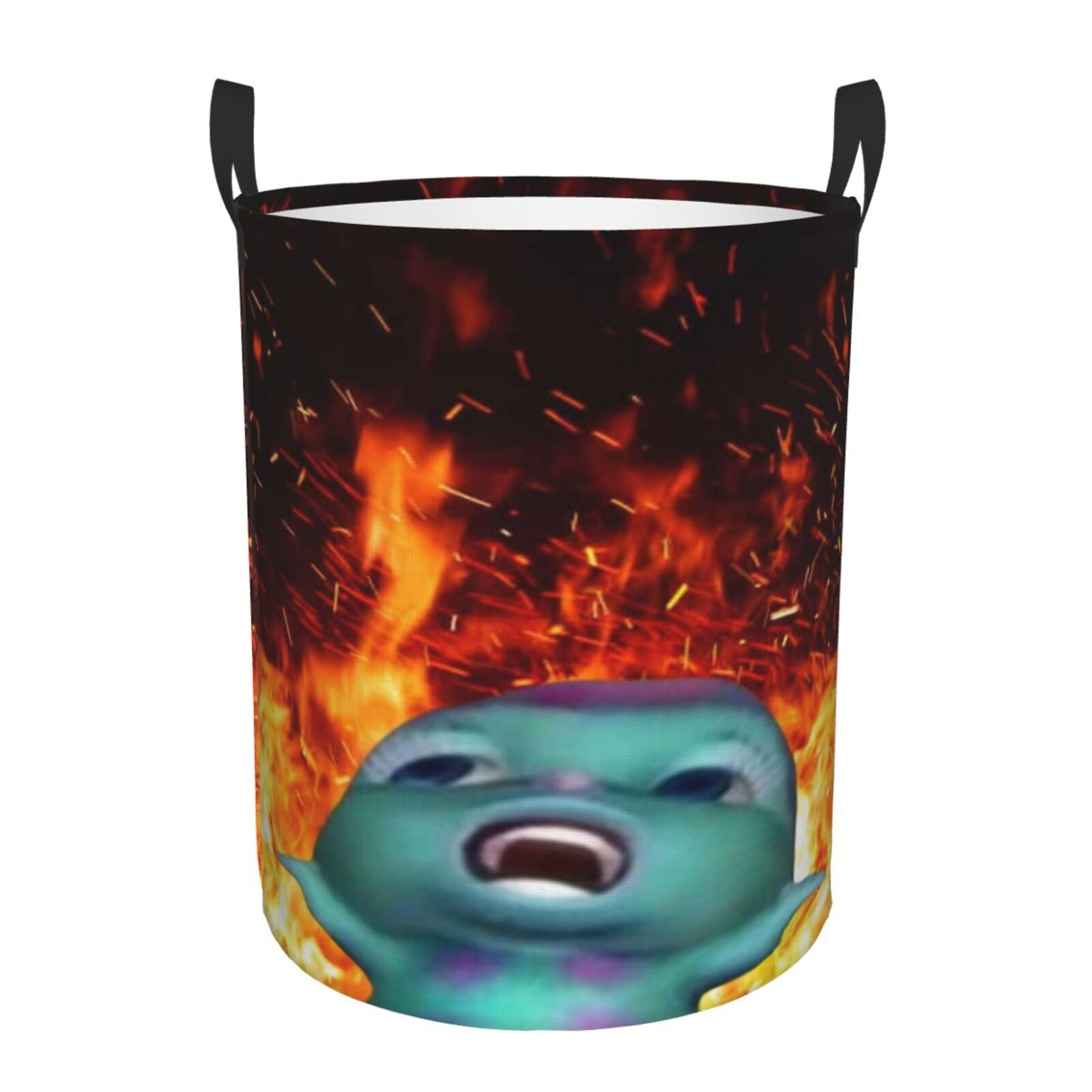Bibble 3d Graphic Flame Laundry Basket Fire Flame Clothes Hamper ...