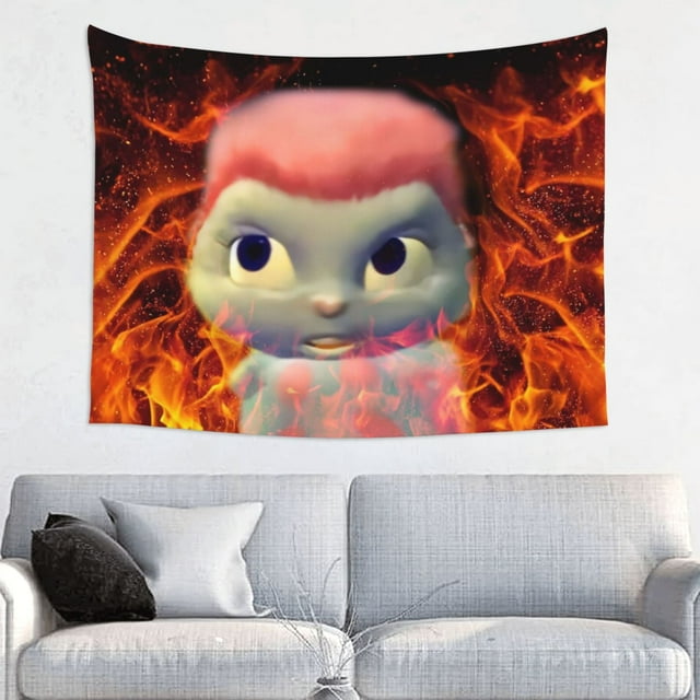 Bibble Wall Tapestry Anime Poster For Bedroom Aesthetics Funny Room ...