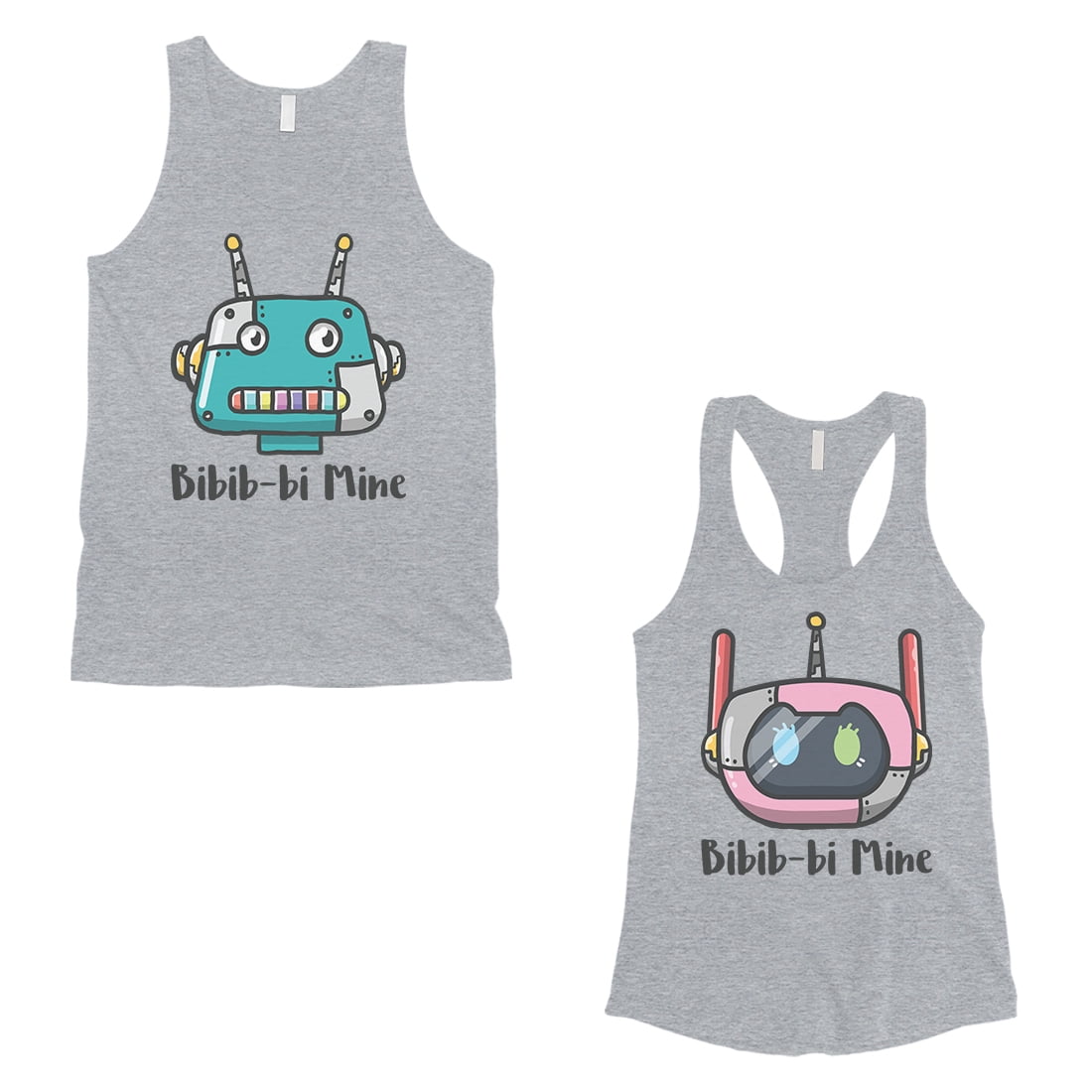 Bibib-bi Mine Couples Matching Tank Tops Grey Cute Anniversary Gift ...