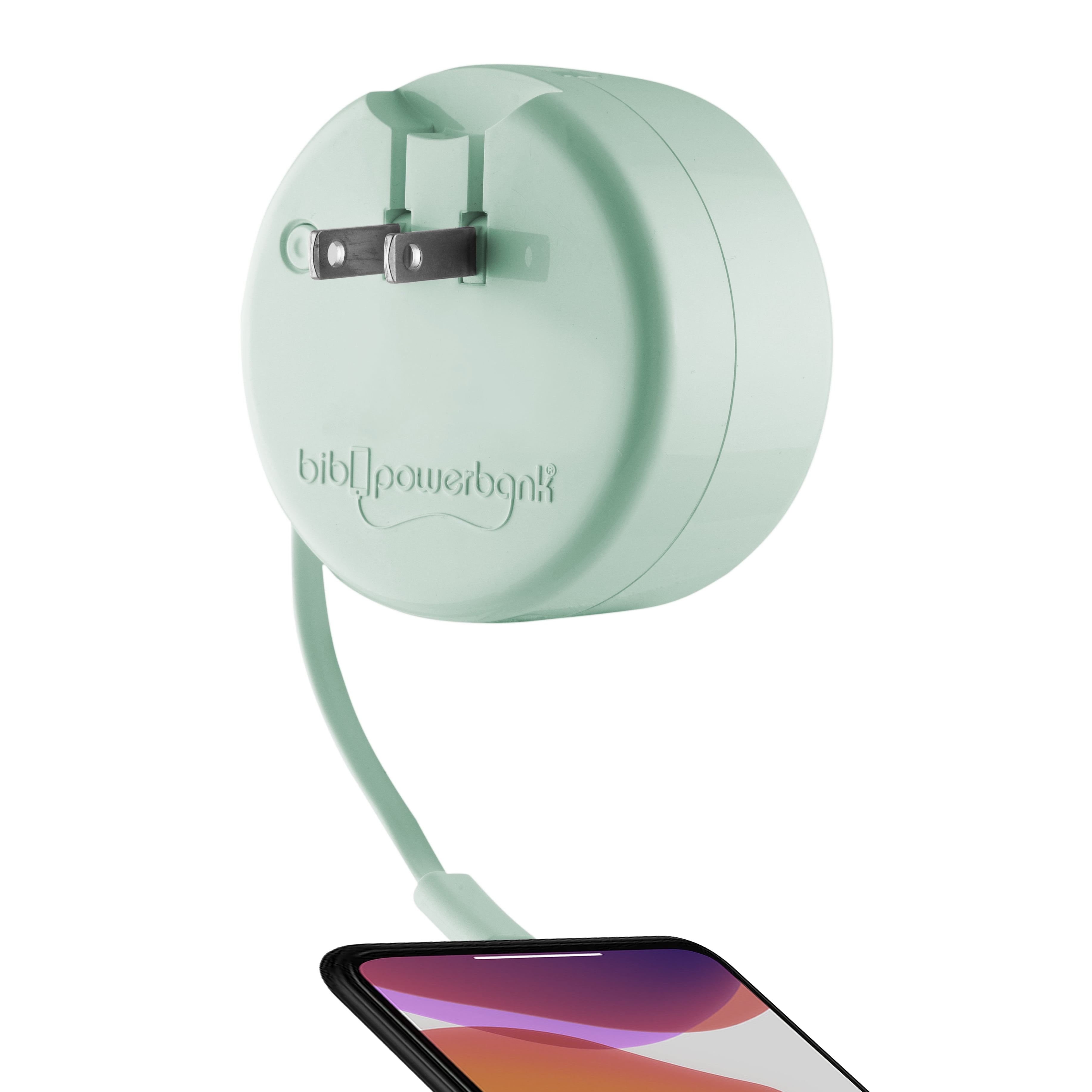 Bibicord Mint Julep 3-in-1 Portable Charger with Retractable Cable ...