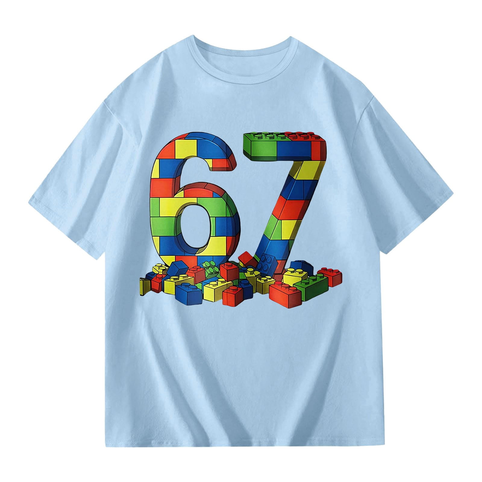 Bibifish Big Girls Tshirts Summer Short Sleeve Crewneck T-Shirts With ...