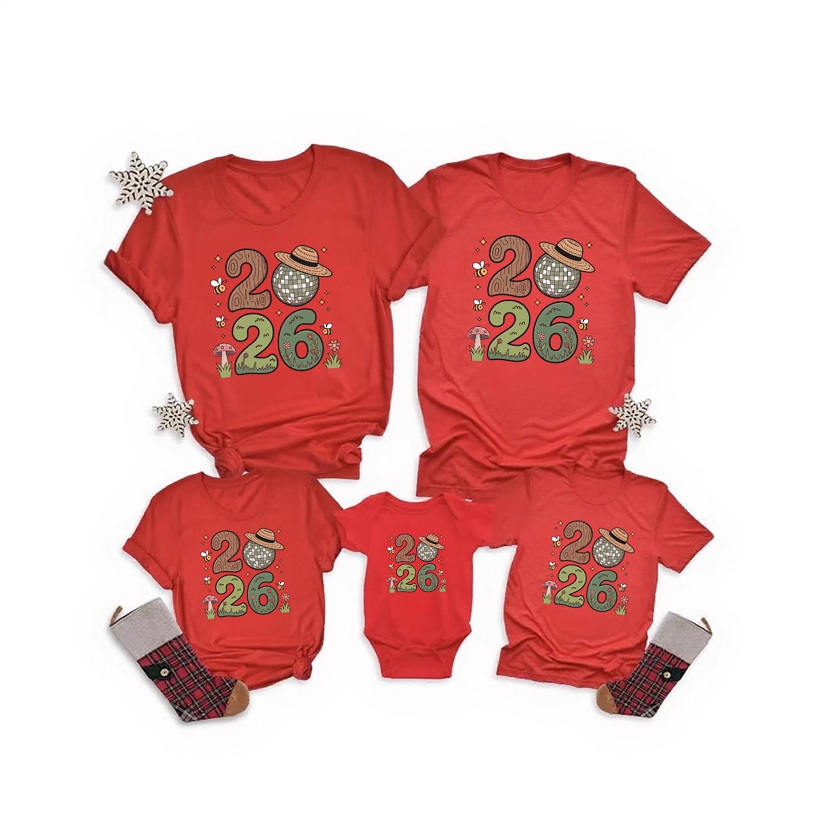 Bibifish Famliy Matching Pajamas Set 2026 Number Print Long Sleeve ...