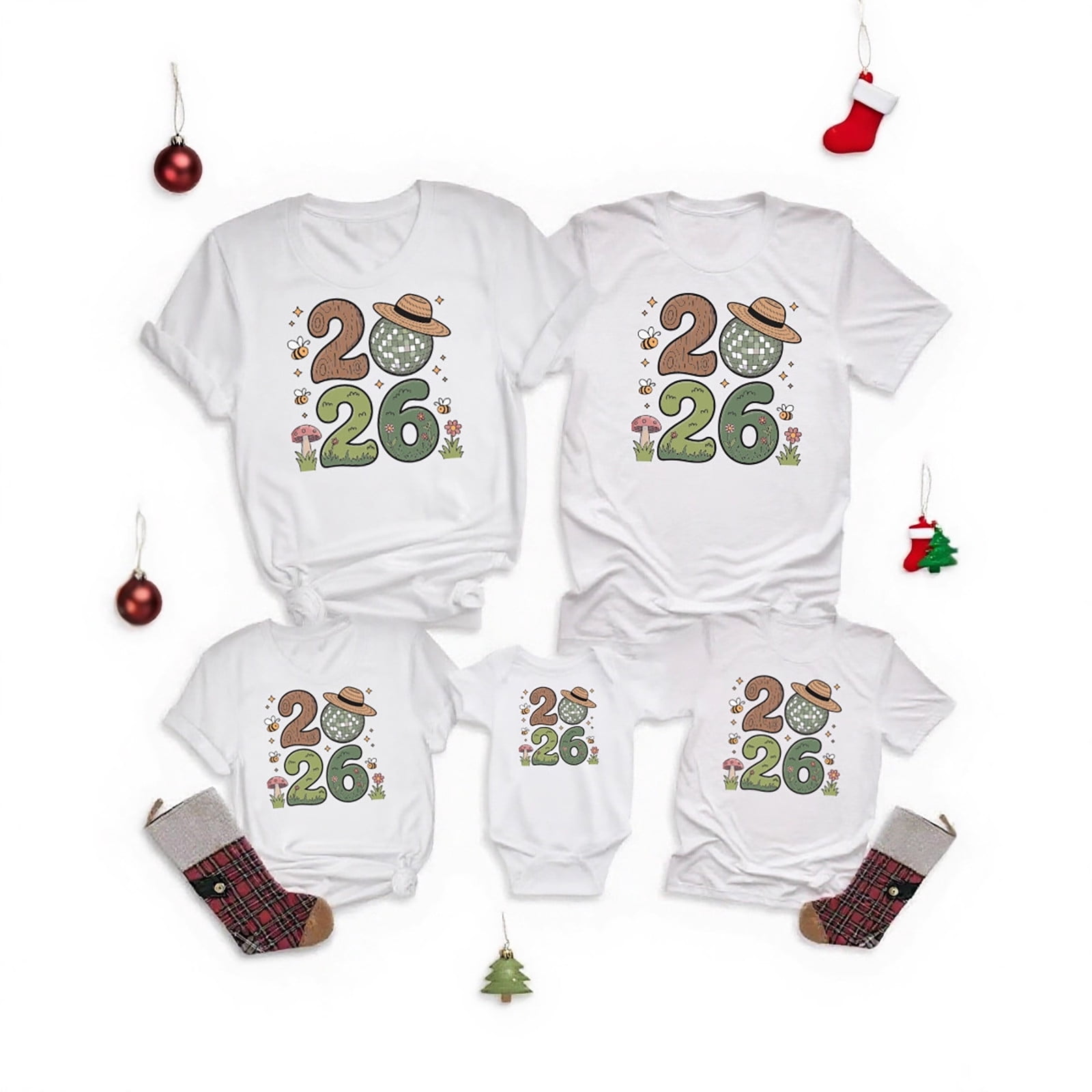 Bibifish Famliy Matching Pajamas Set 2026 Number Print Long Sleeve ...