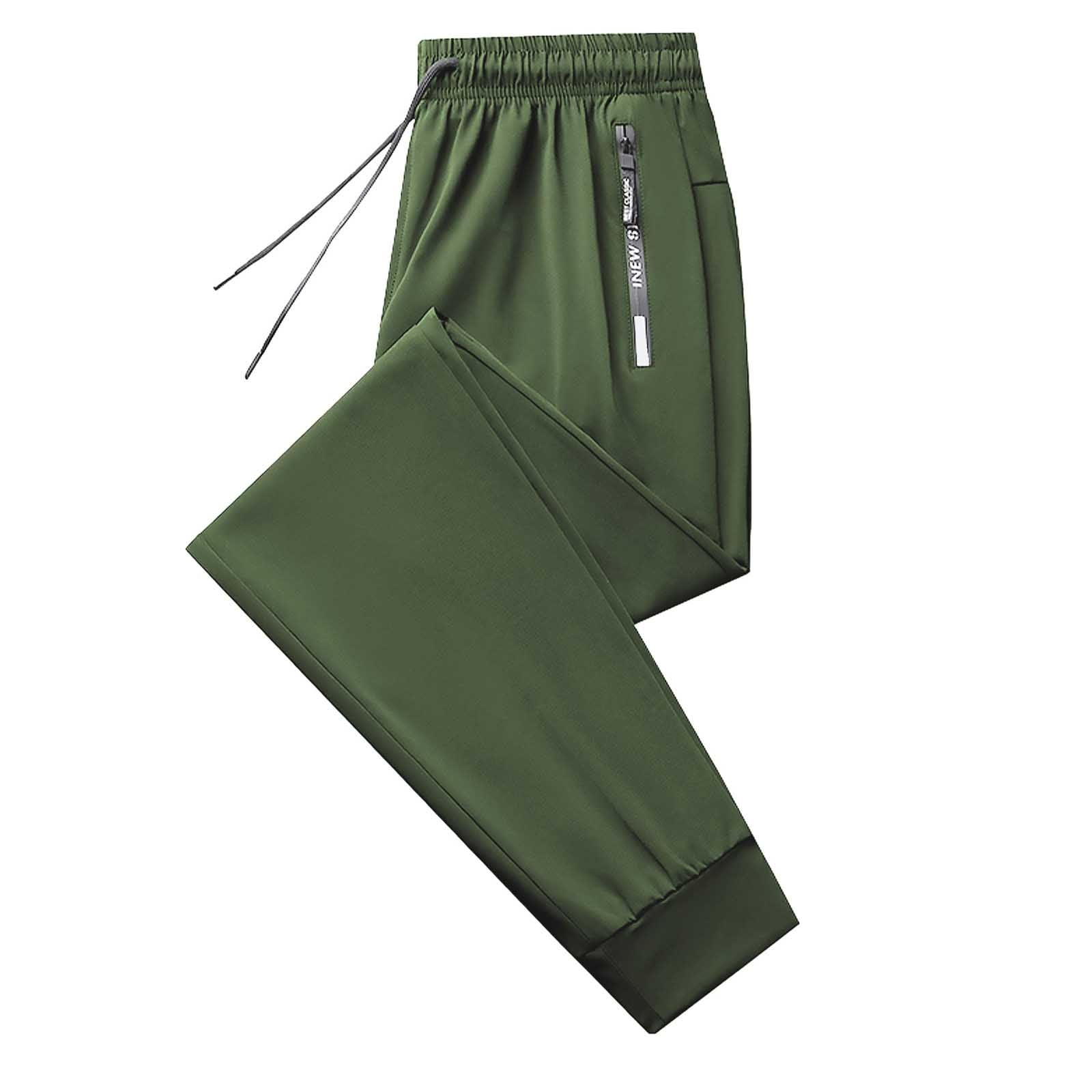 Bibifish Mens Athletic Joggers Drawstring Waist Elastic Cuff Tapered ...