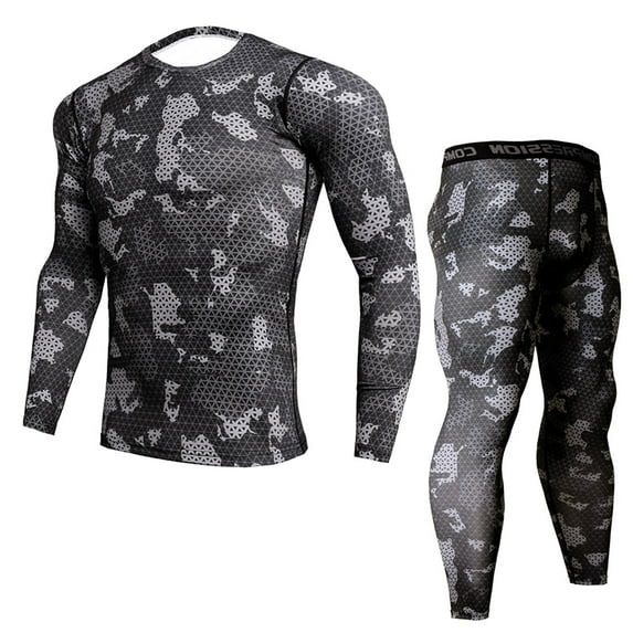 Bibifish Mens Athletic Pants & Top Set 2 piece Geometric Print ...