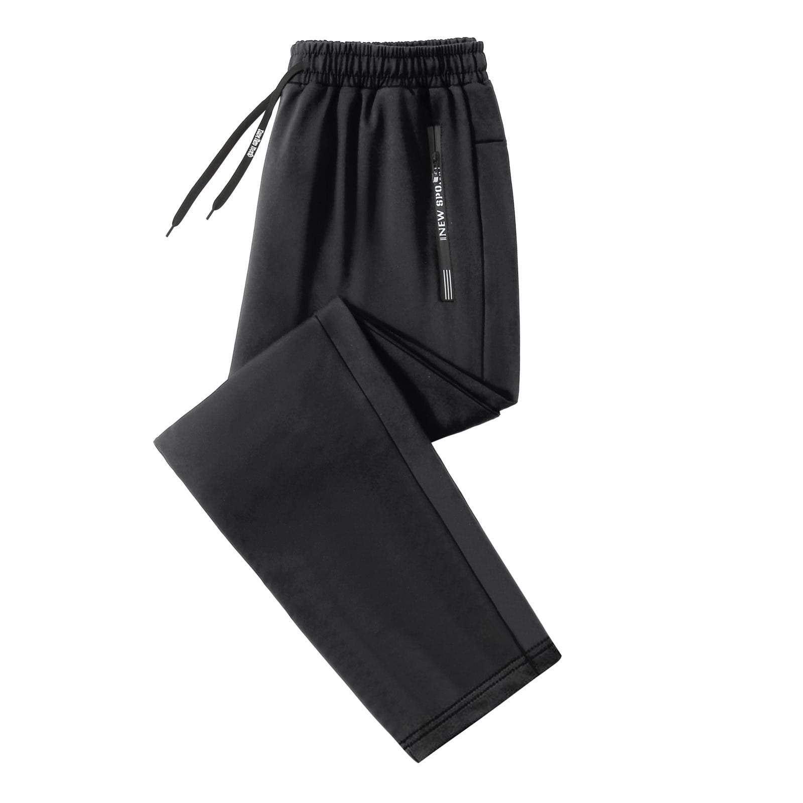 Bibifish Mens Casual Joggers Drawstring Waist Label Detail Elastic ...