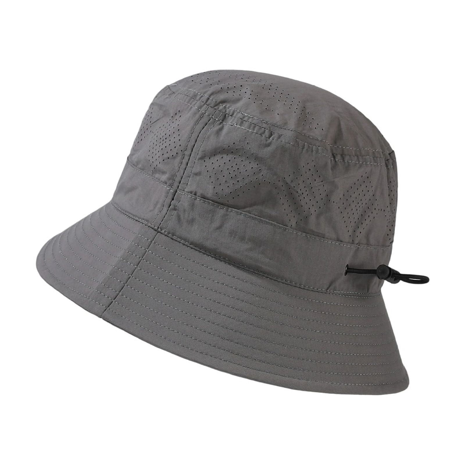 Bibifish Mens Womens Bucket Hat Perforated Breathable Holes Adjustable ...