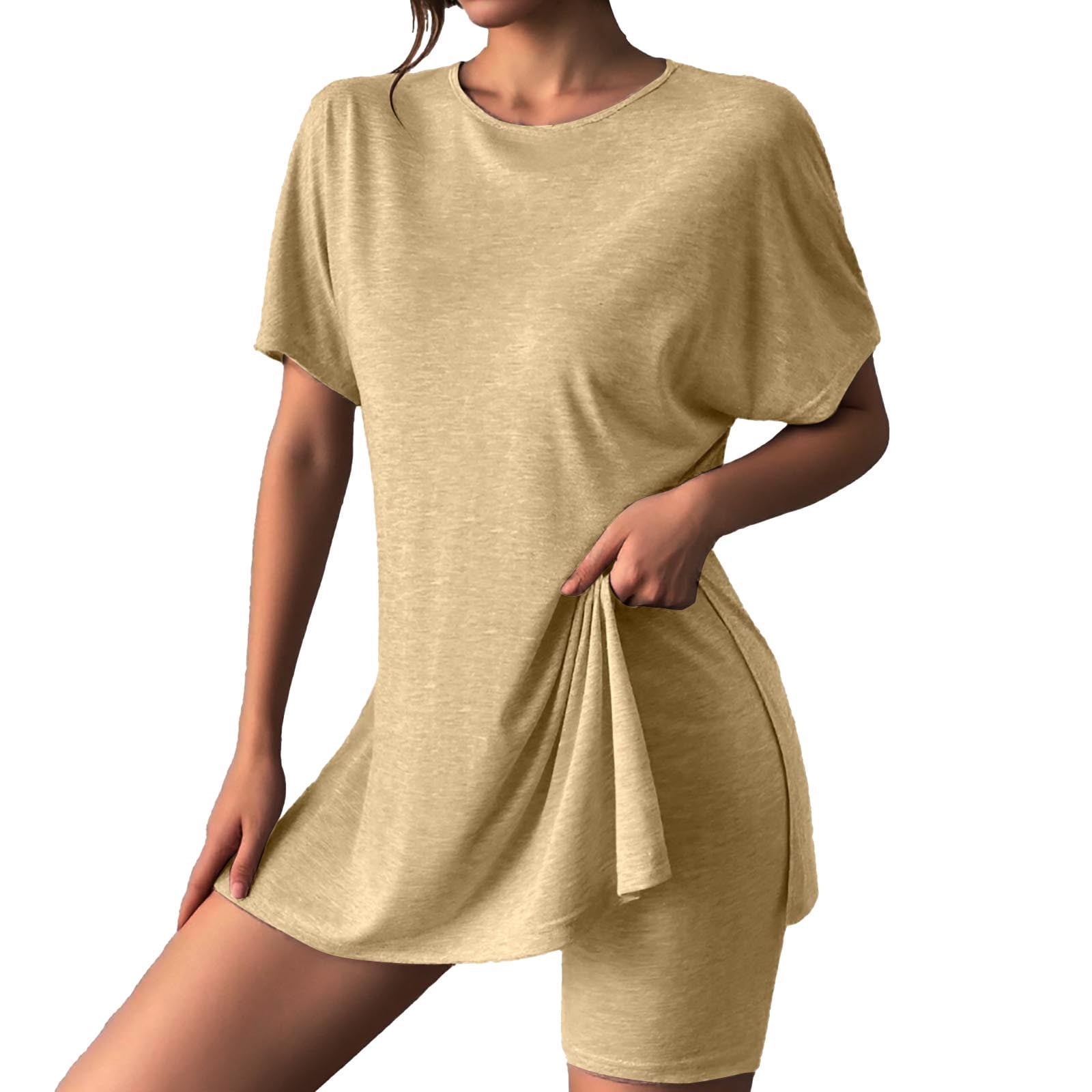Bibifish Women Two Piece Sets Square Neck Ruffle Strap Camisole Tops ...