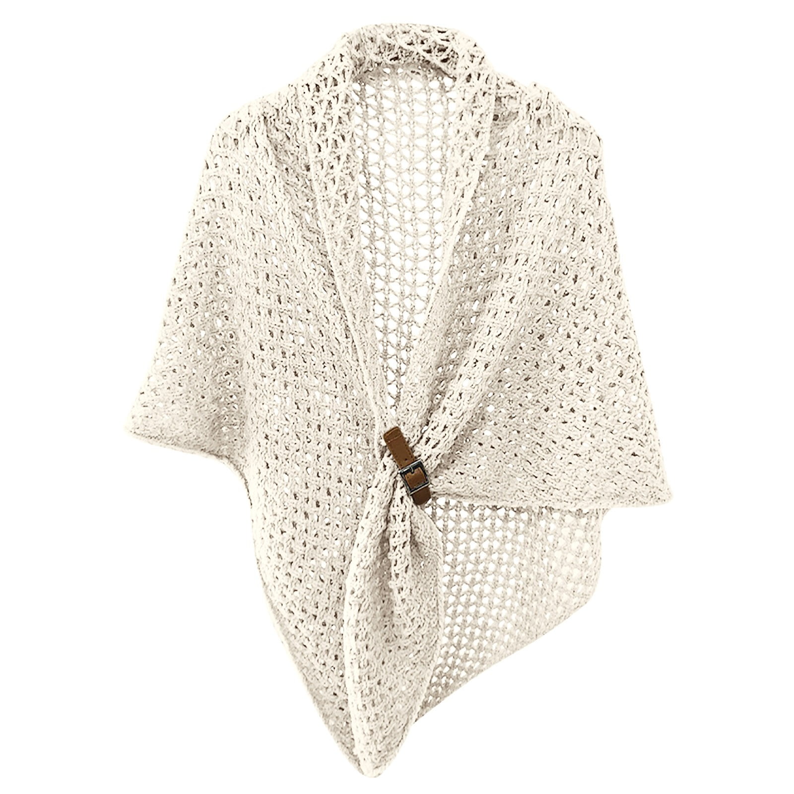 Bibifish Womens Big Triangle Cape Cloak trendy Solid Hollow Out cape ...