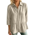 Bibifish Womens Button Down Shirts Casual Patchwork Floral Lace ...