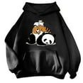 Bibifish Womens Cute Panda Stack Graphic Hoodies With Pocket Oversized ...