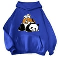 Bibifish Womens Cute Panda Stack Graphic Hoodies With Pocket Oversized ...