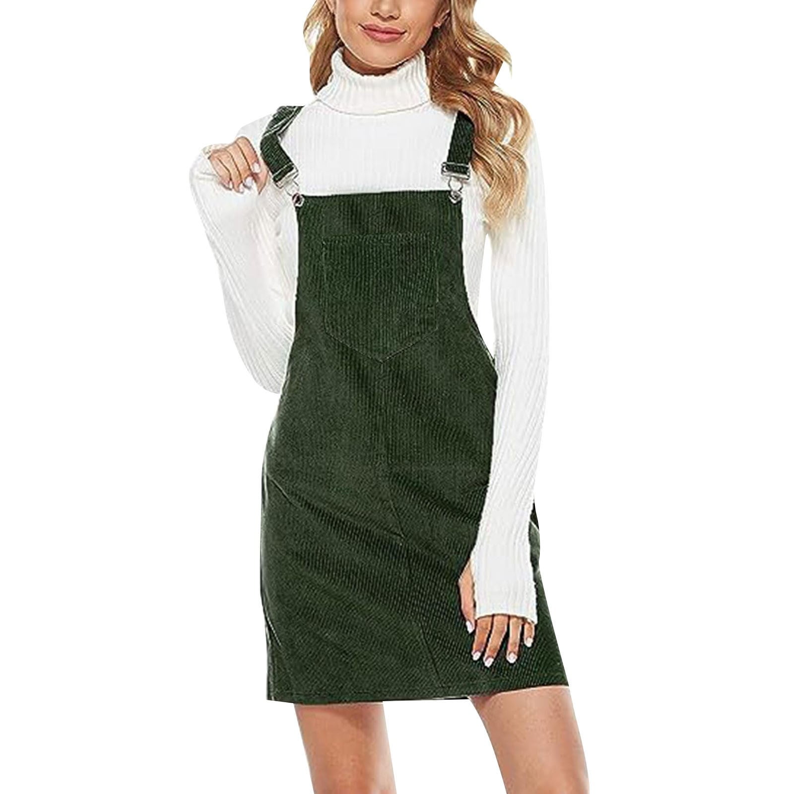 Bibifish Womens Dresses Fall Winter Corduroy Pinafore Dresses ...